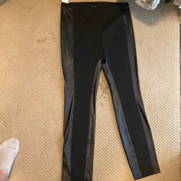 BCBG | Pants & Jumpsuits | Bcbg Black Faux Leather Leggings | Poshmark